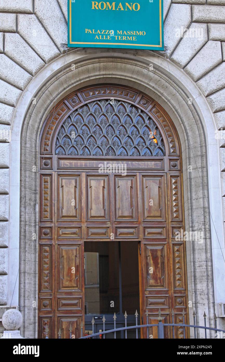 Rome, Italy - October 24, 2009: Entry to National Roman Museum Palazzo ...