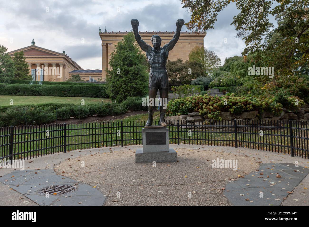 PHILADELPHIA, PENNSYLVANIA - SEPTEMBER 30, 2019: The Rocky Statue in ...