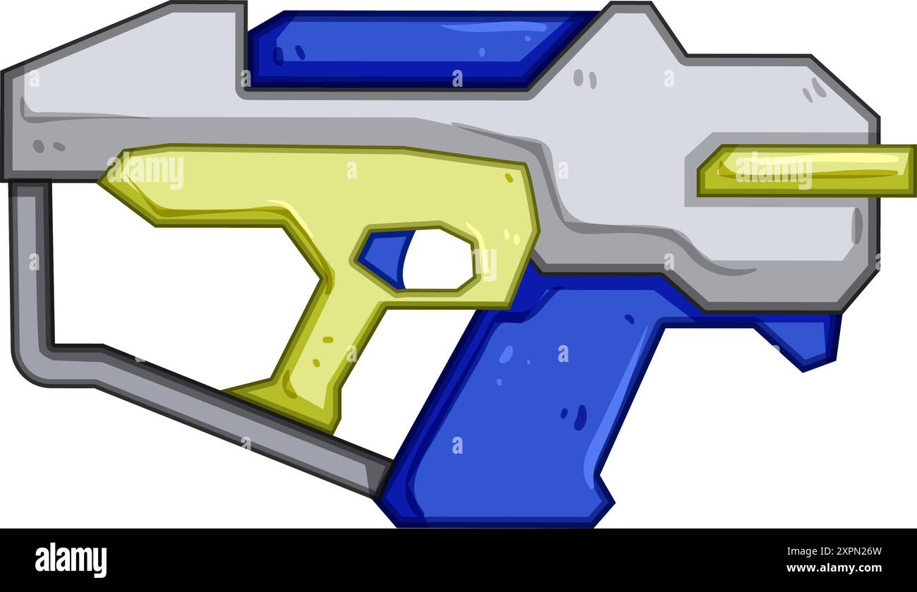 weapon blaster gun cartoon vector illustration Stock Vector Image & Art ...