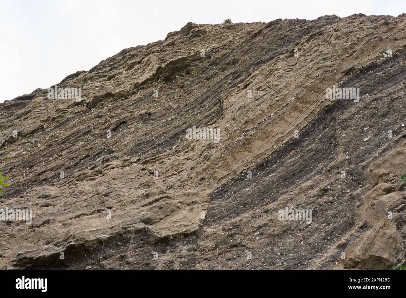 Various rock formations of basalt, sandstone, dross and others in ...