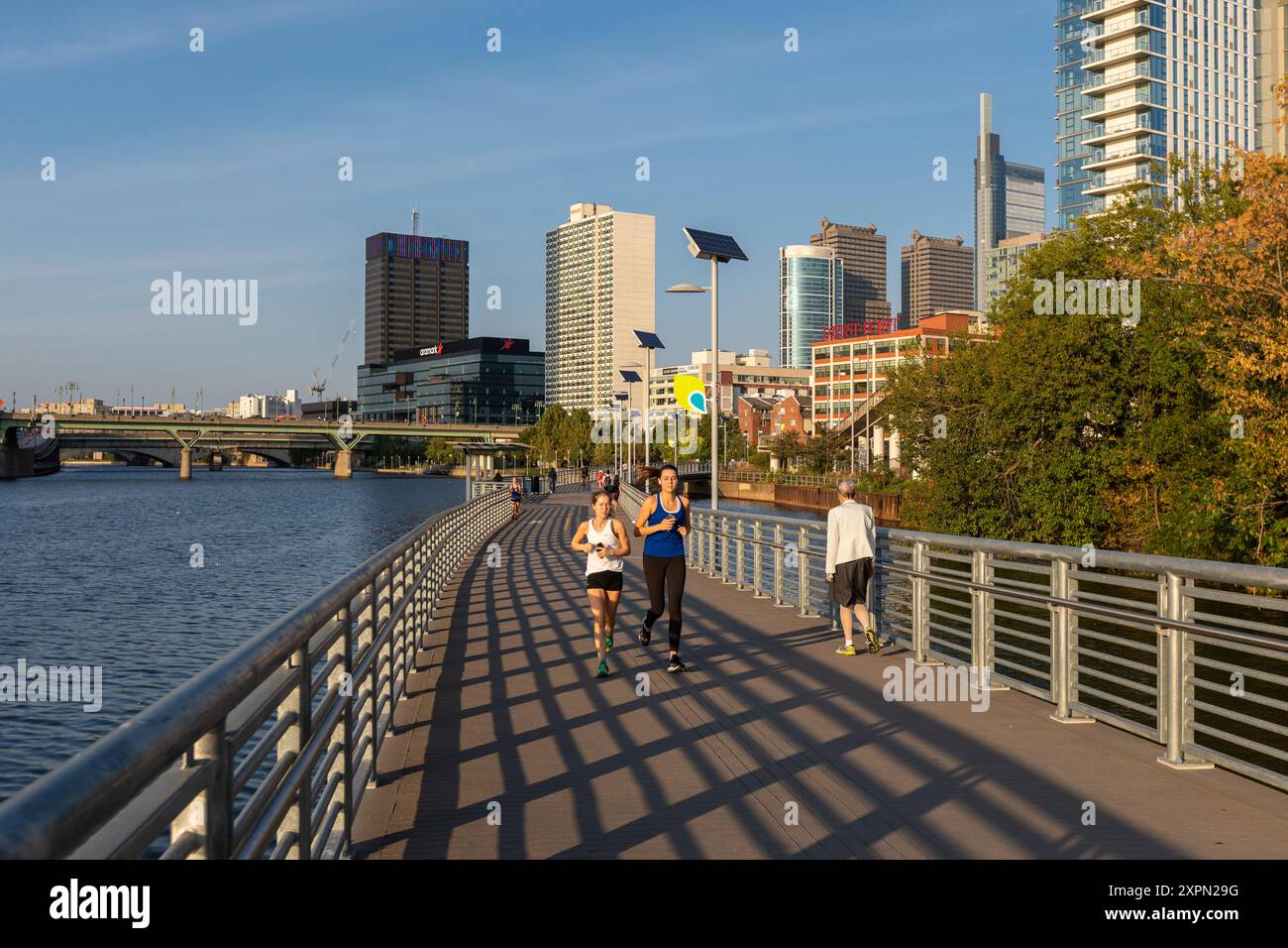 PHILADELPHIA, PENNSYLVANIA - OCTOBER 01, 2019: Schuylkill River Trail ...