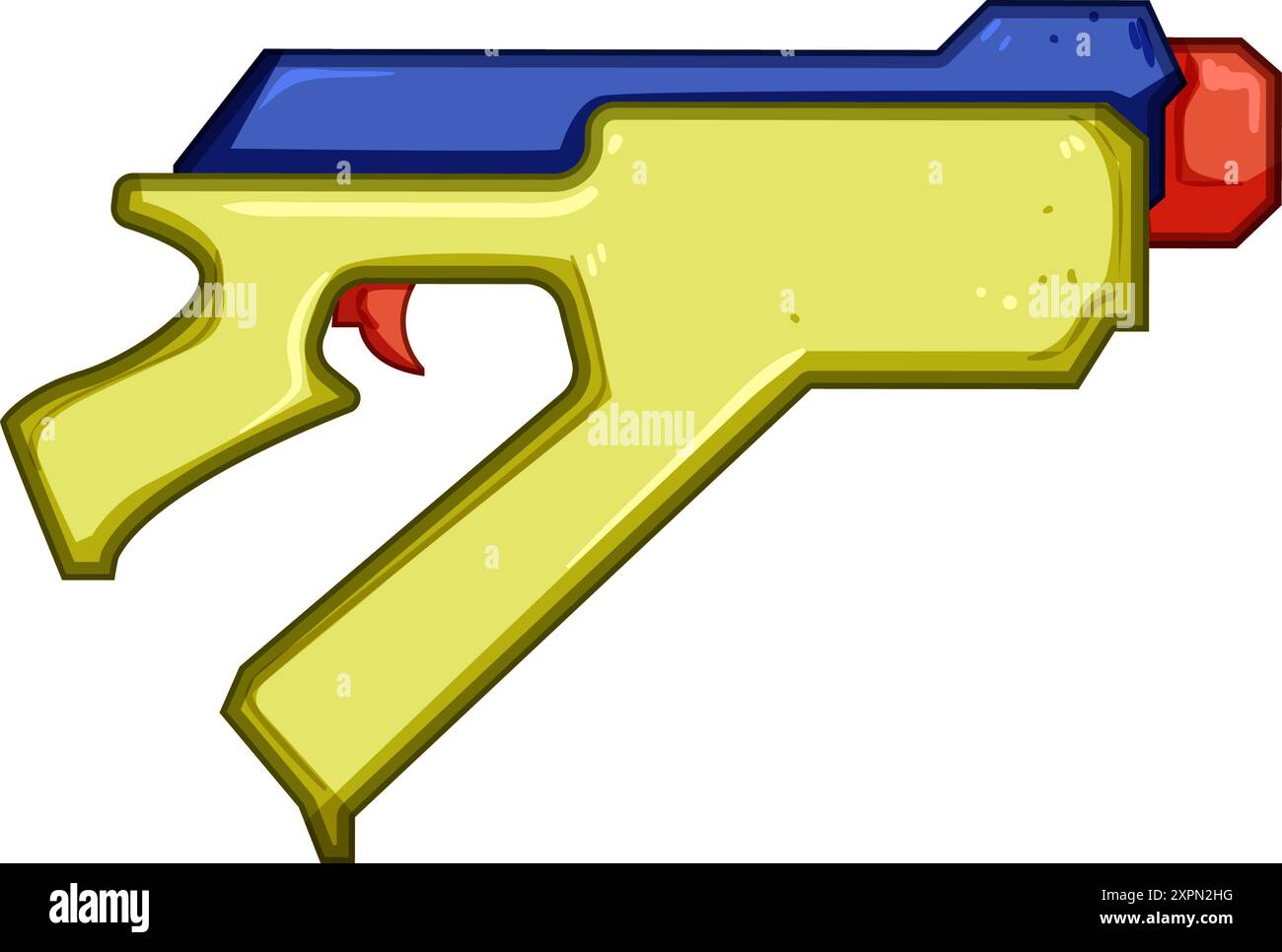 shot blaster gun cartoon vector illustration Stock Vector Image & Art ...