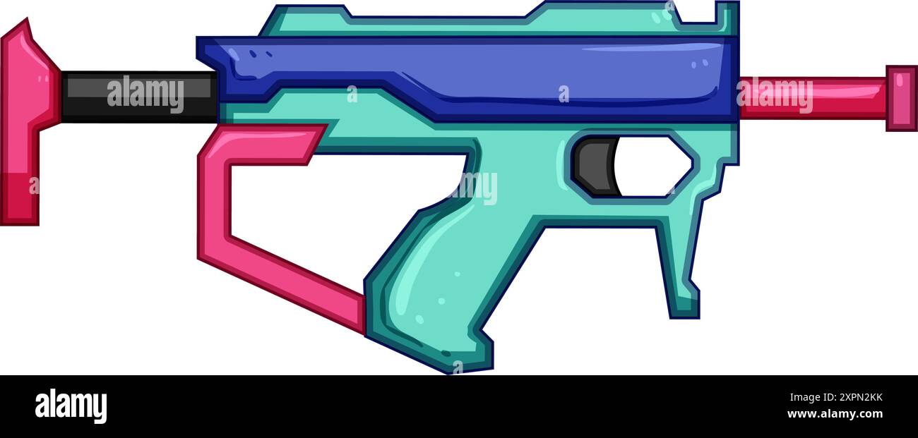 energy blaster gun cartoon vector illustration Stock Vector Image & Art ...