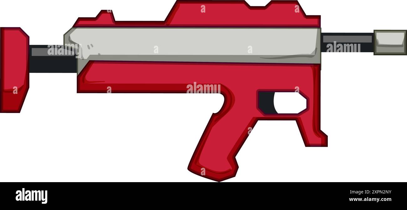 futuristic blaster gun cartoon vector illustration Stock Vector Image ...