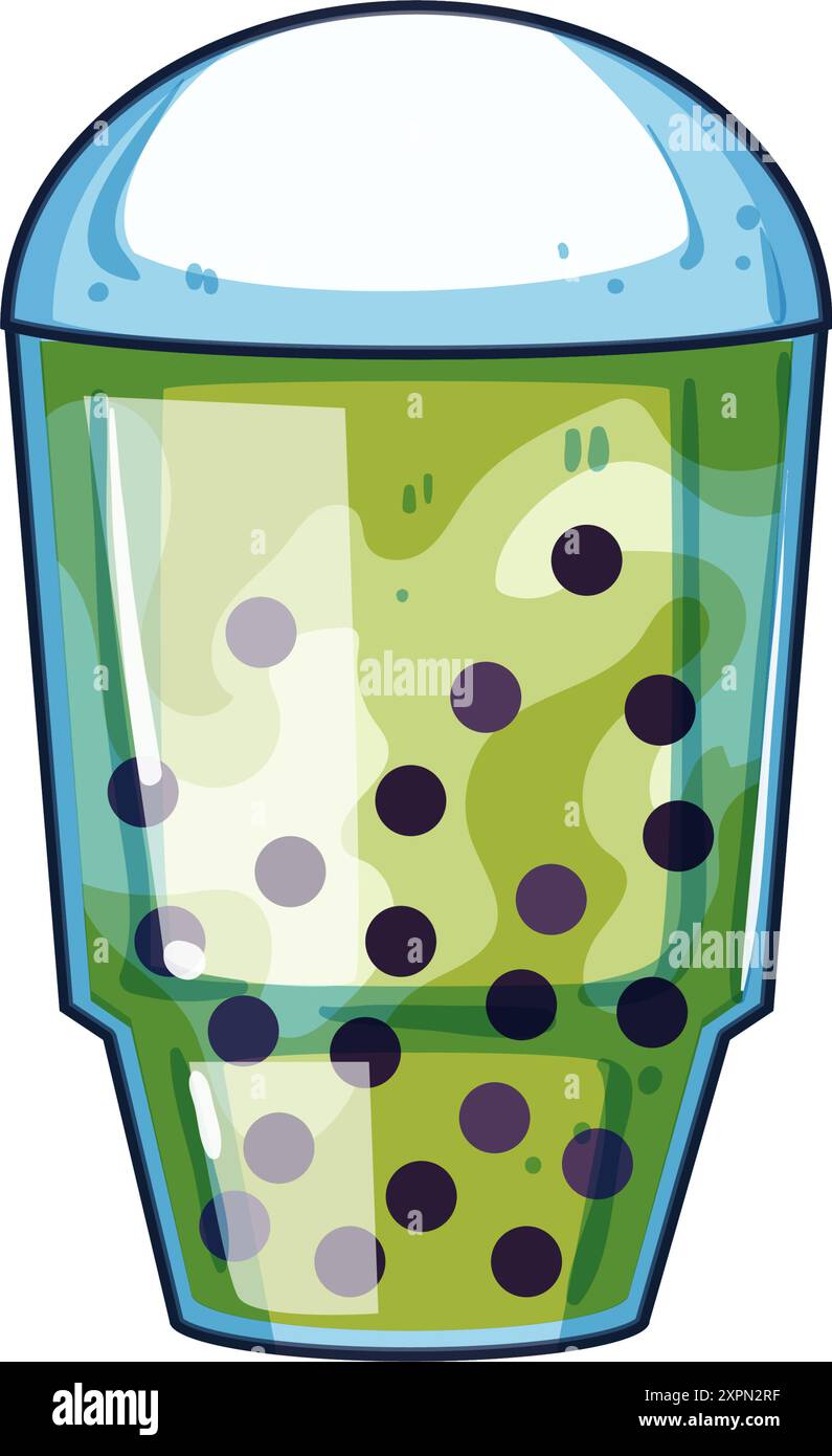 drink bubble tea cartoon vector illustration Stock Vector Image & Art ...