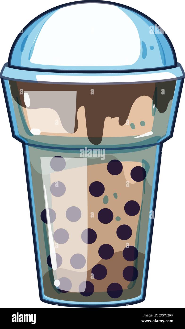 coffee bubble tea cartoon vector illustration Stock Vector Image & Art ...