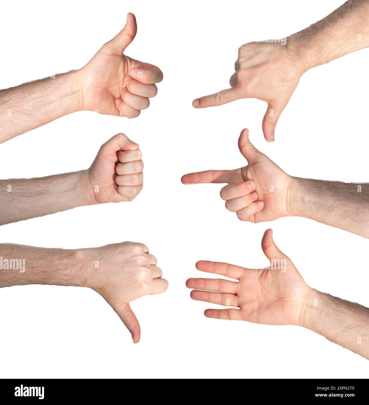 Hand gestures. Emotion symbols. Indicators. Isolated on white ...