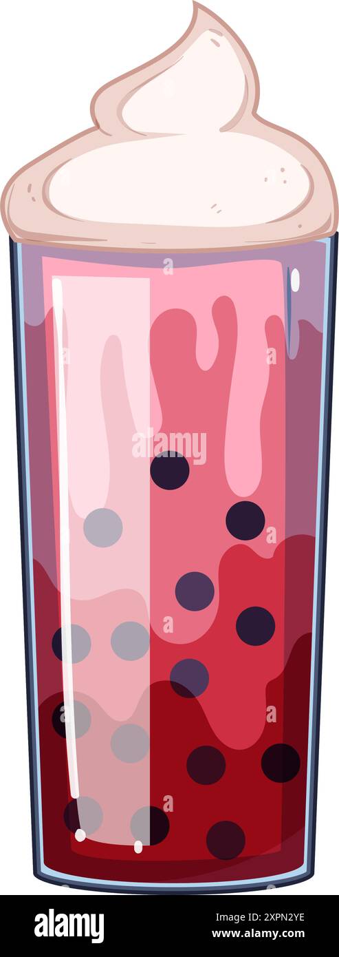 asian bubble tea cartoon vector illustration Stock Vector Image & Art ...