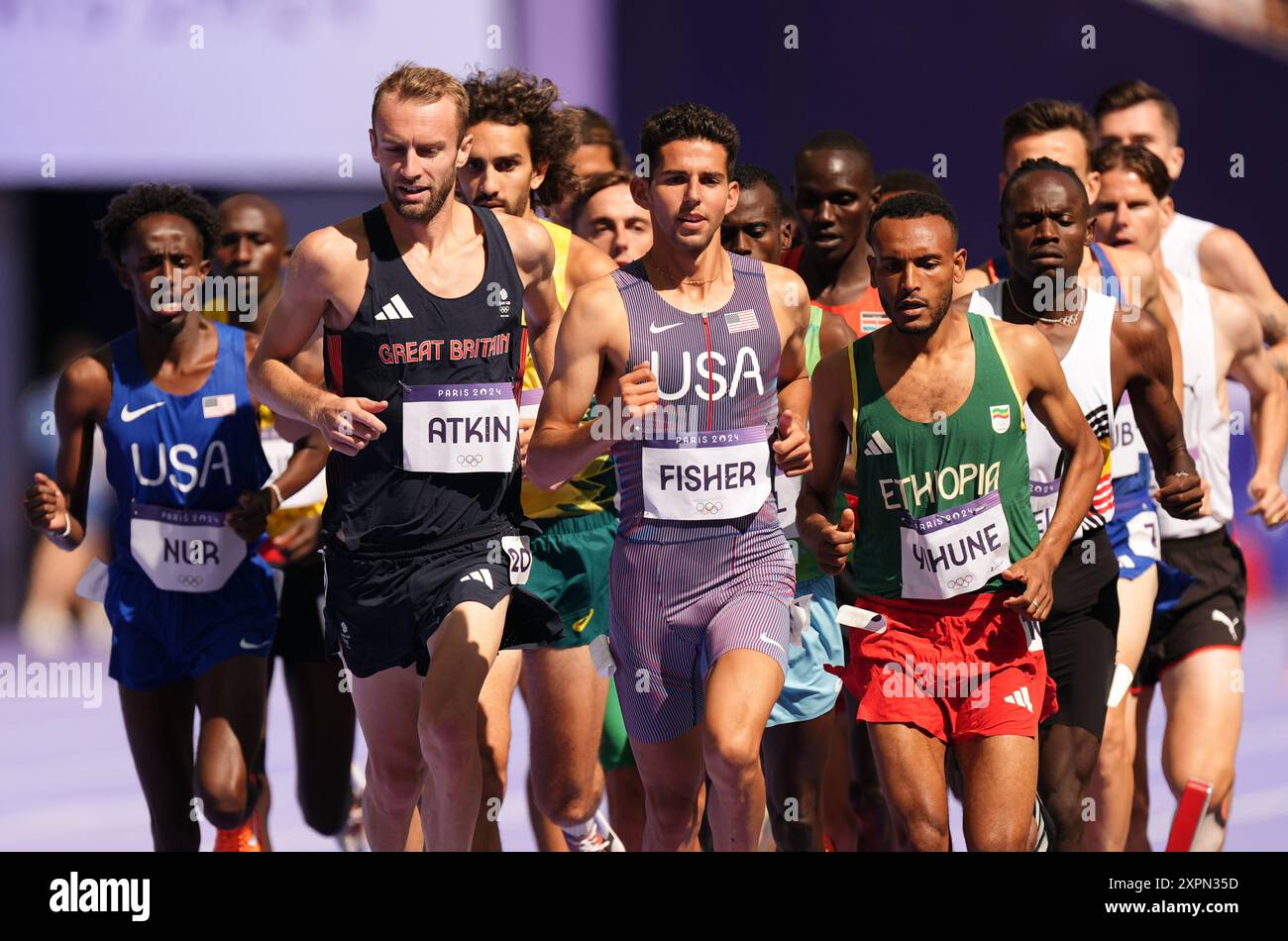 Great Britain's Sam Atkin during the Men's 5000m heats at the Stade de ...