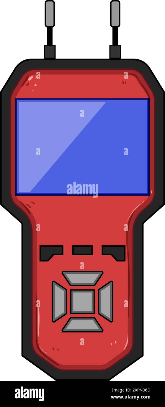 tool car diagnostic scanner cartoon vector illustration Stock Vector ...