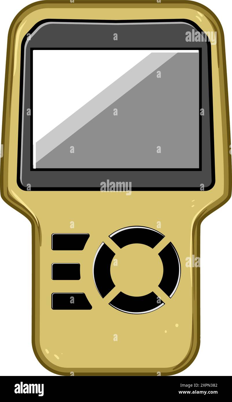 mechanic car diagnostic scanner cartoon vector illustration Stock ...