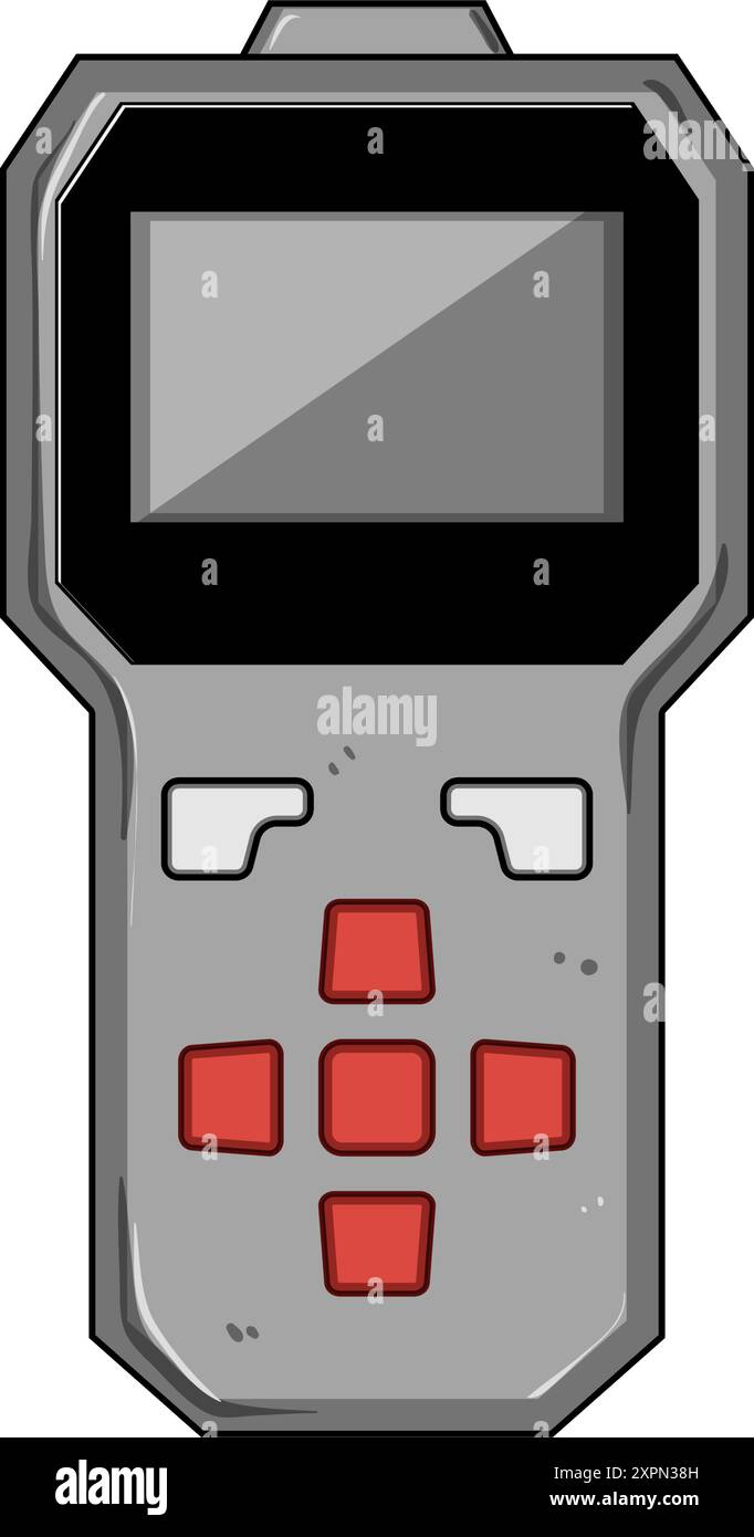 computer car diagnostic scanner cartoon vector illustration Stock ...