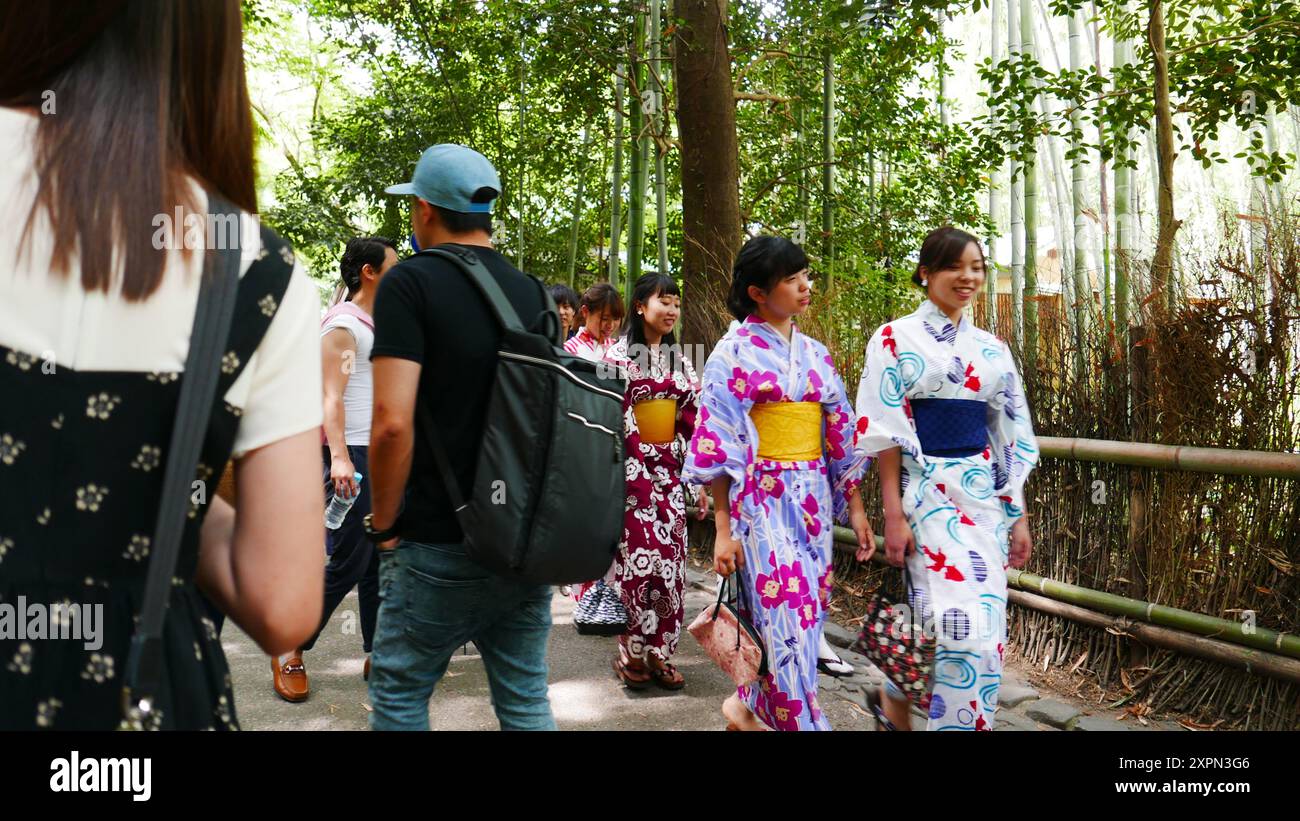 The Arashiyama Bamboo Grove: one of Kyoto's top sights (Japan Stock ...