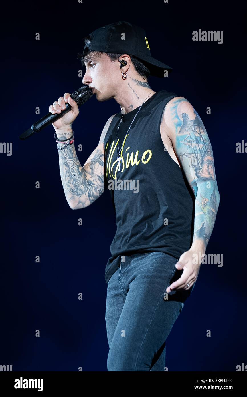 Niccolo Moriconi better known by his stage name Ultimo performs live ...