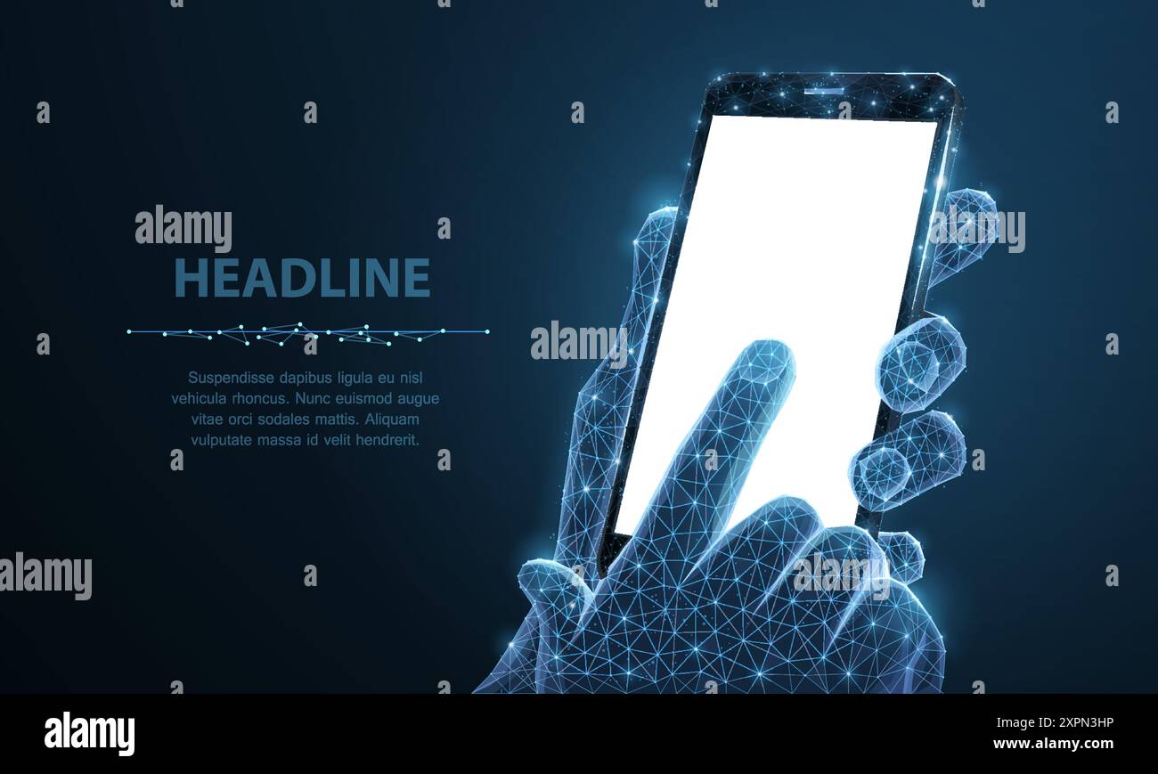 Closeup showing mobile app Stock Vector Images - Alamy