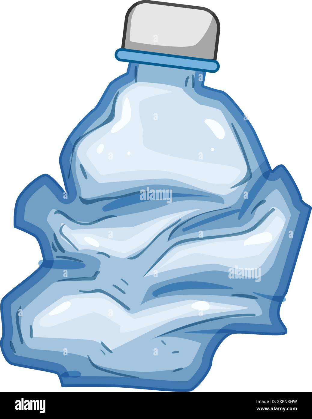 Cartoon empty plastic cup blue hi-res stock photography and images - Alamy