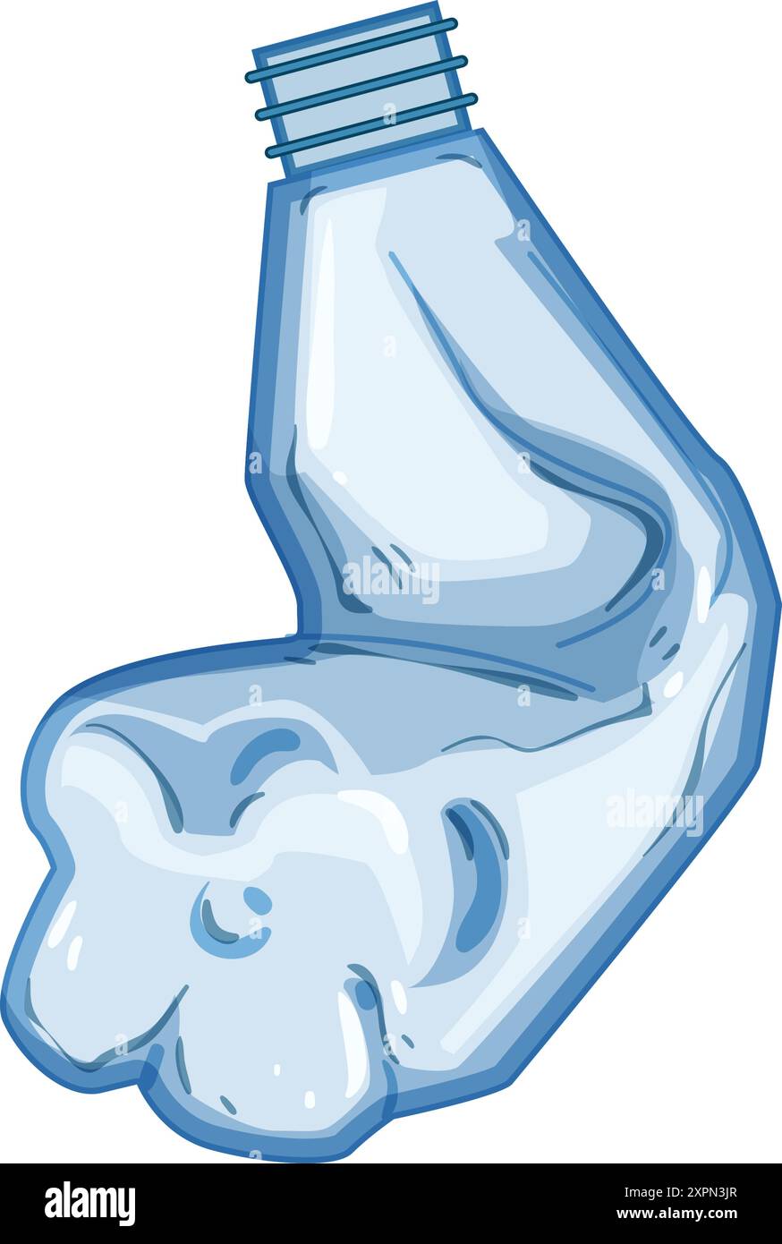 Cartoon empty plastic cup blue hi-res stock photography and images - Alamy