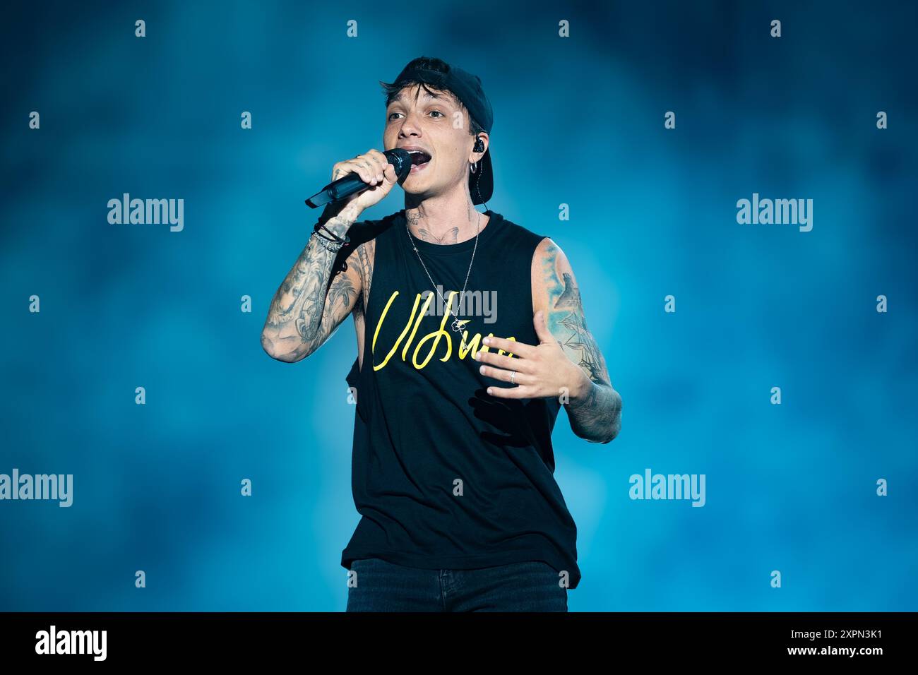 Niccolo Moriconi better known by his stage name Ultimo performs live ...