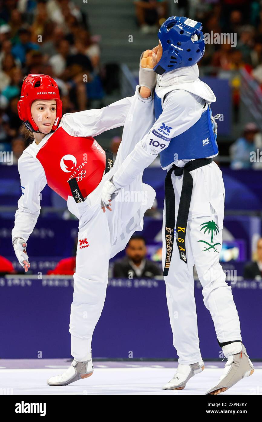Abishag Semberg of Israel and Dunya Ali M Abutaleb of Saudi Arabia ...