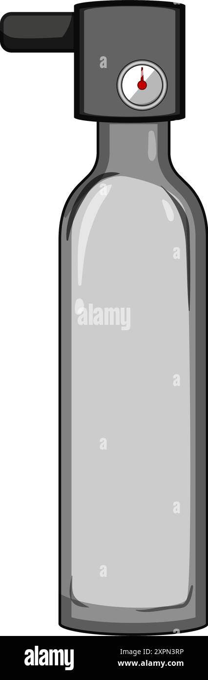 gas diving cylinder cartoon vector illustration Stock Vector Image ...