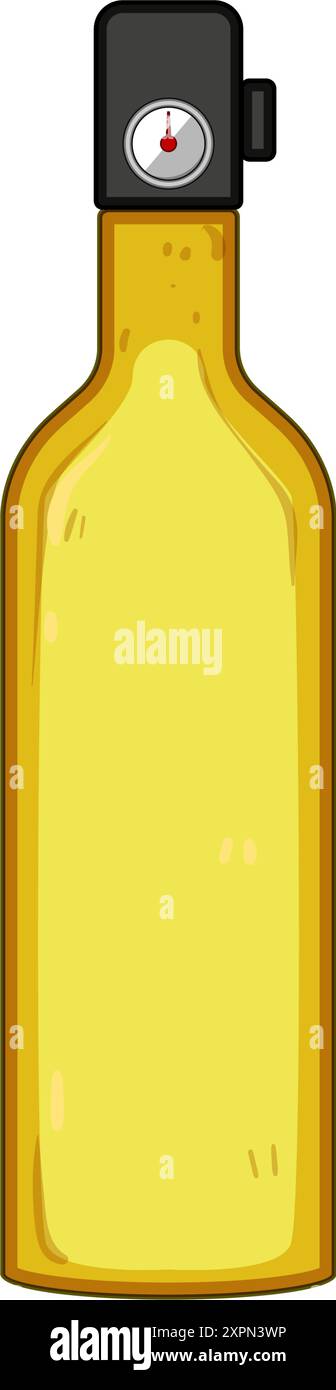 compressed diving cylinder cartoon vector illustration Stock Vector ...