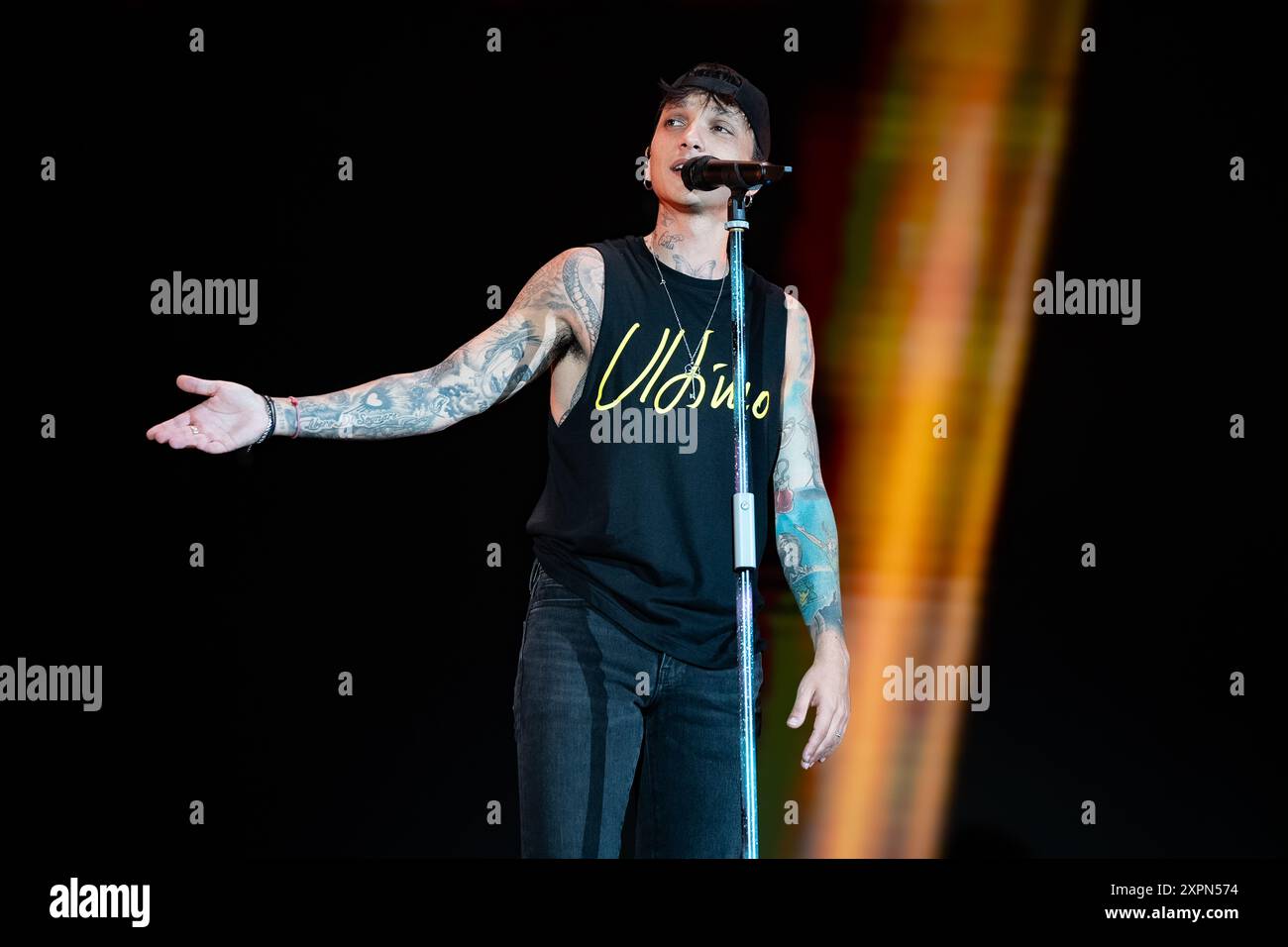 Niccolo Moriconi better known by his stage name Ultimo performs live ...