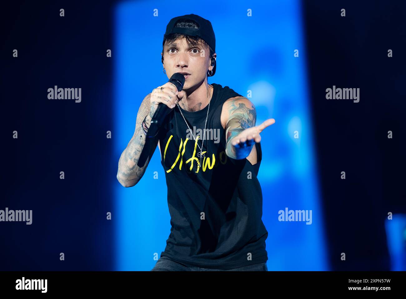 Niccolo Moriconi better known by his stage name Ultimo performs live ...