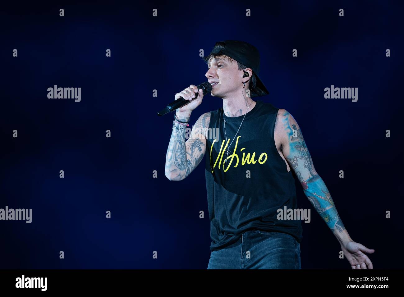 Niccolo Moriconi better known by his stage name Ultimo performs live ...