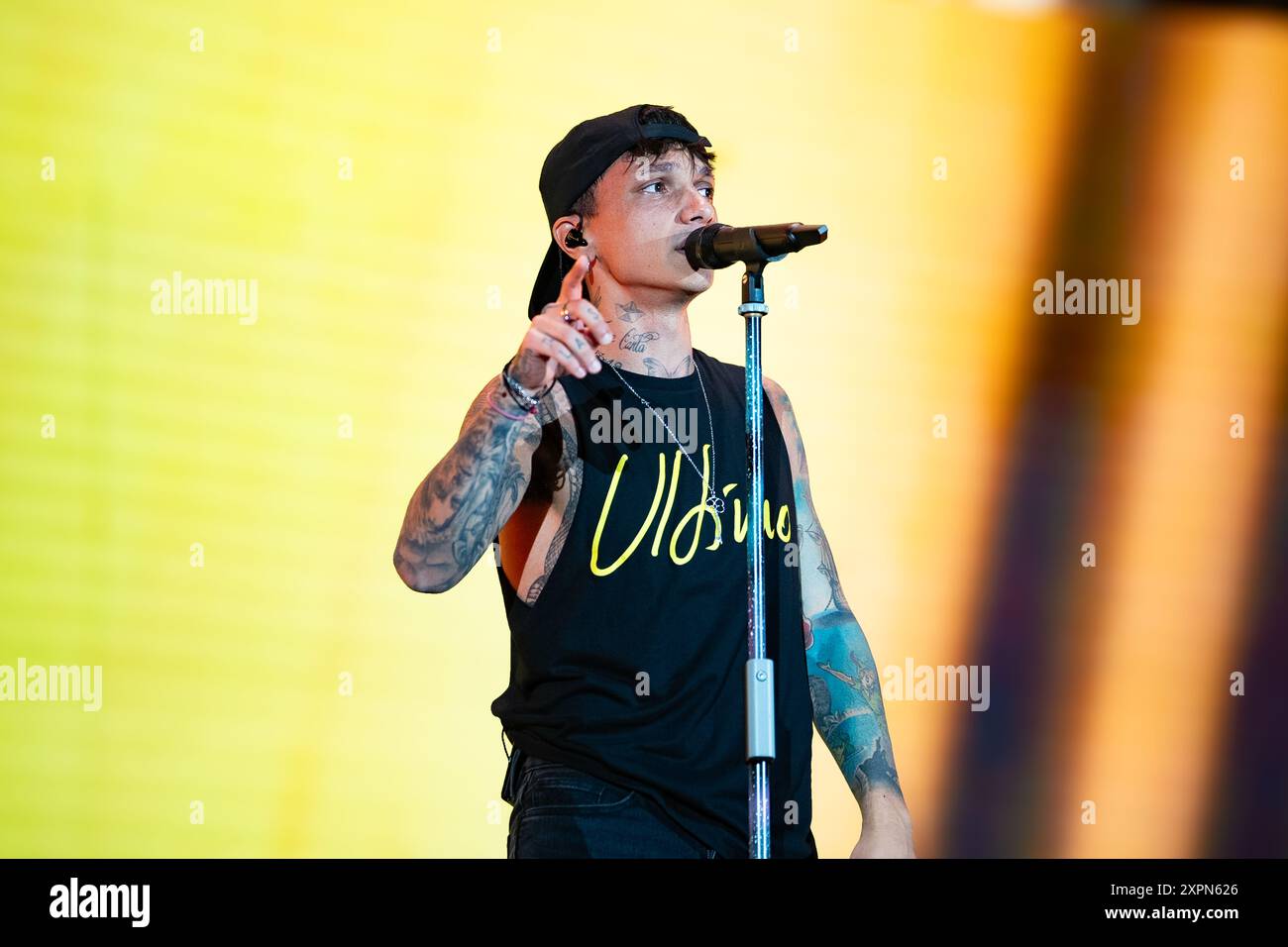 Niccolo Moriconi better known by his stage name Ultimo performs live ...