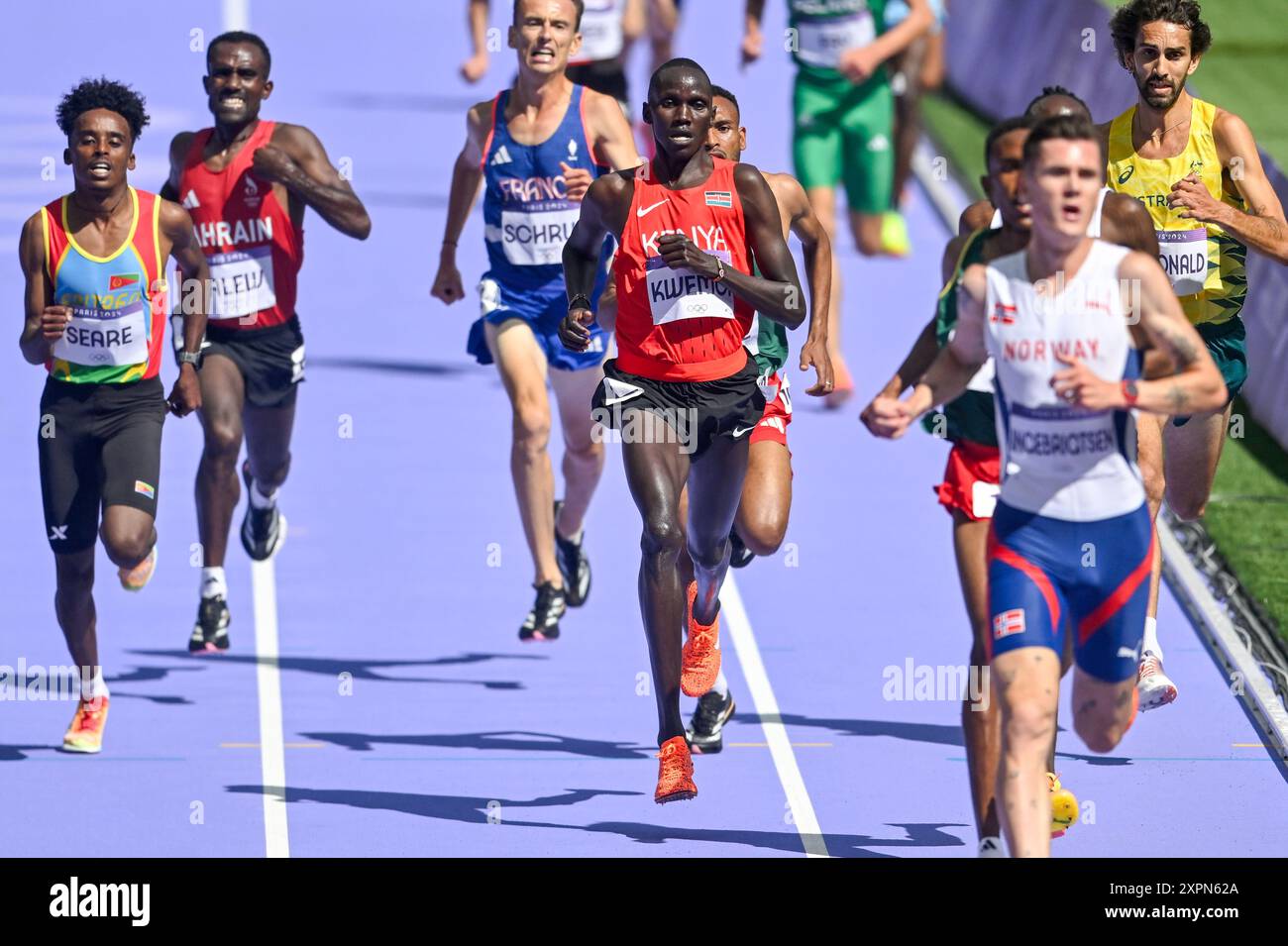 Paris, France. 07th Aug, 2024. PARIS, FRANCE - AUGUST 7: Ronald Kwemoi ...