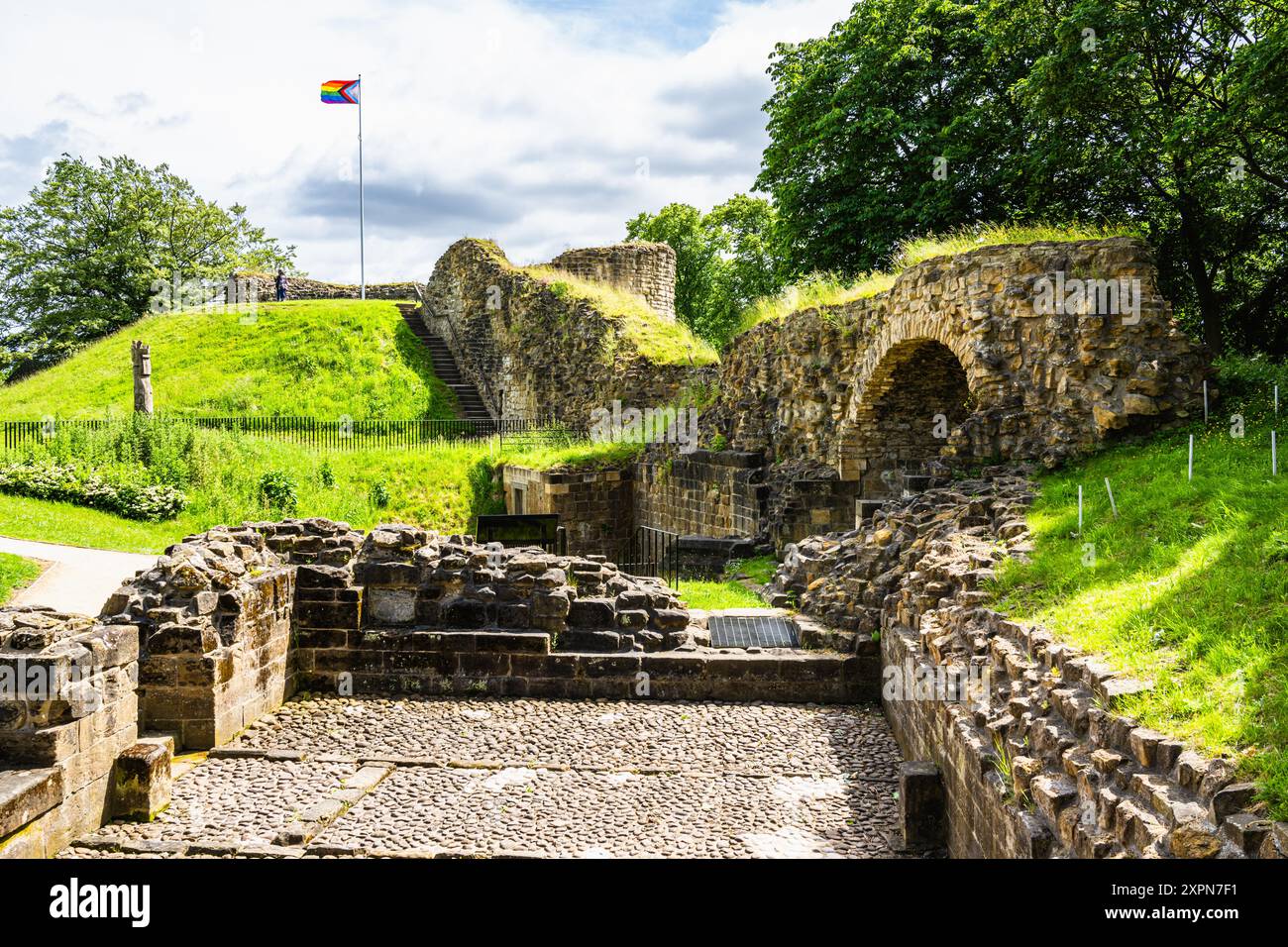 Pontefract Castle, Pontefract,West Yorkshire, England Stock Photo - Alamy