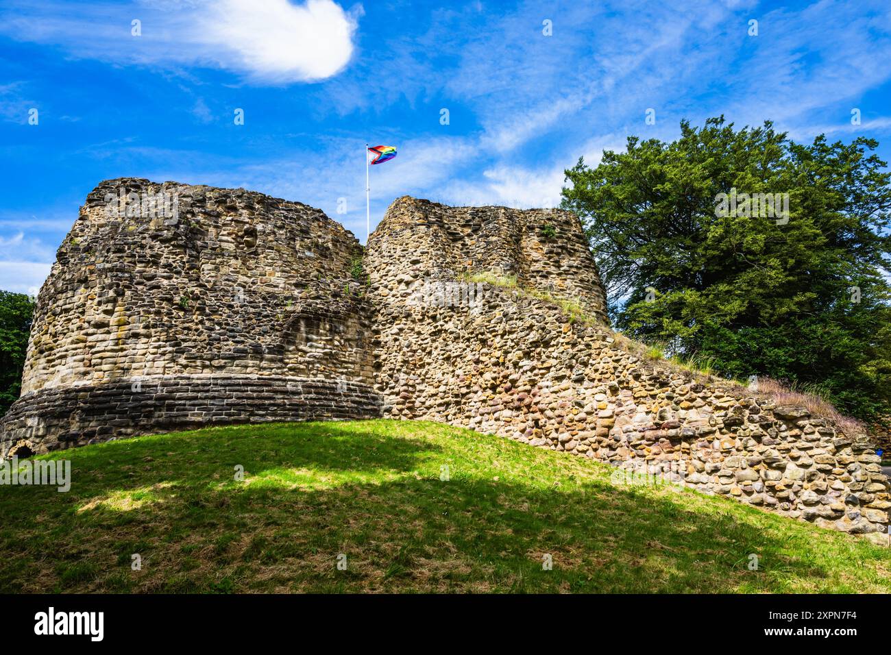 Pontefract Castle, Pontefract,West Yorkshire, England Stock Photo - Alamy