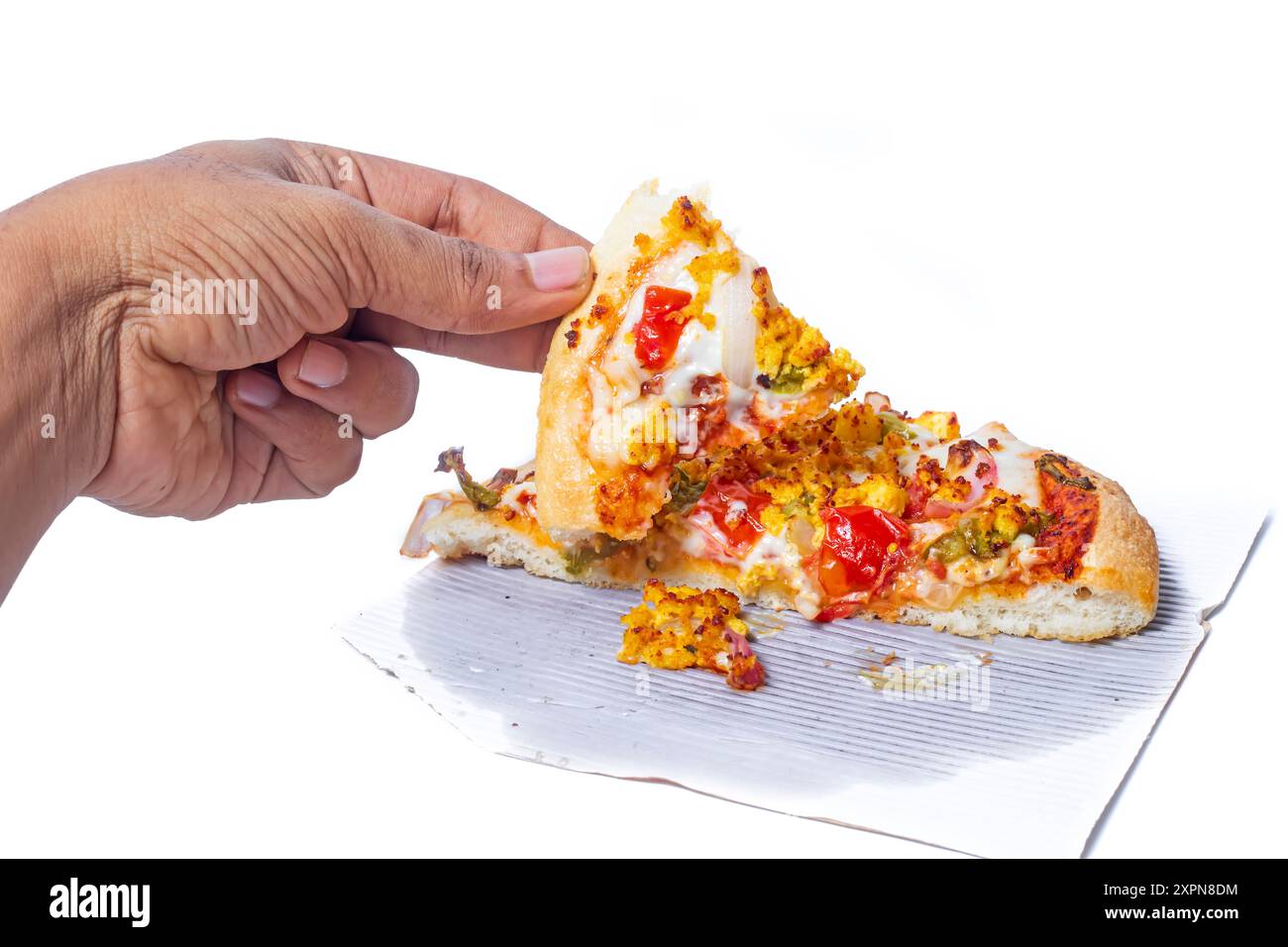 Close up hand picking slice hi-res stock photography and images - Alamy