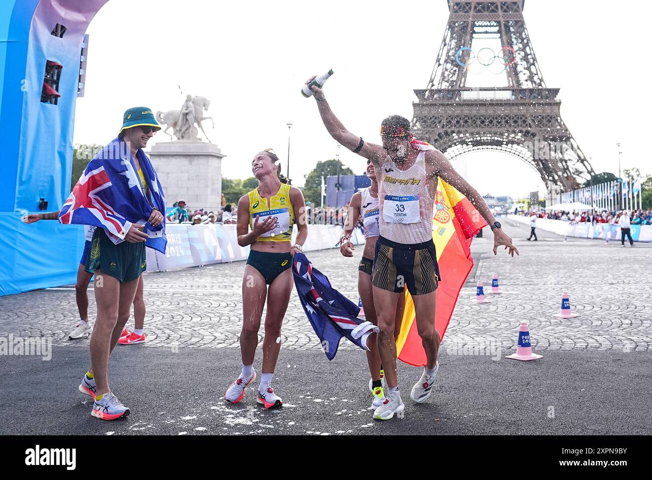 Gold medalists Alvaro Martin of Spain celebrates gold medal during ...