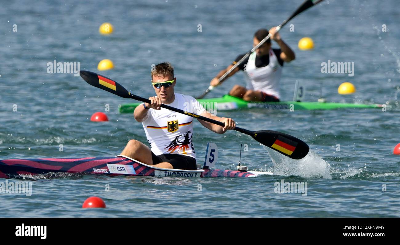 Paris, France. 07th Aug, 2024. Paris 2024 Olympic Games. Canoe Sprint ...