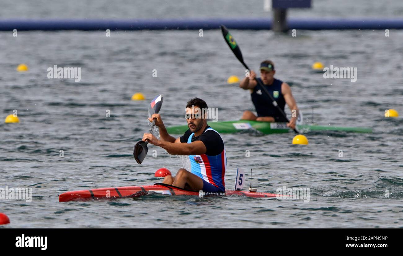 Paris, France. 07th Aug, 2024. Paris 2024 Olympic Games. Canoe Sprint ...