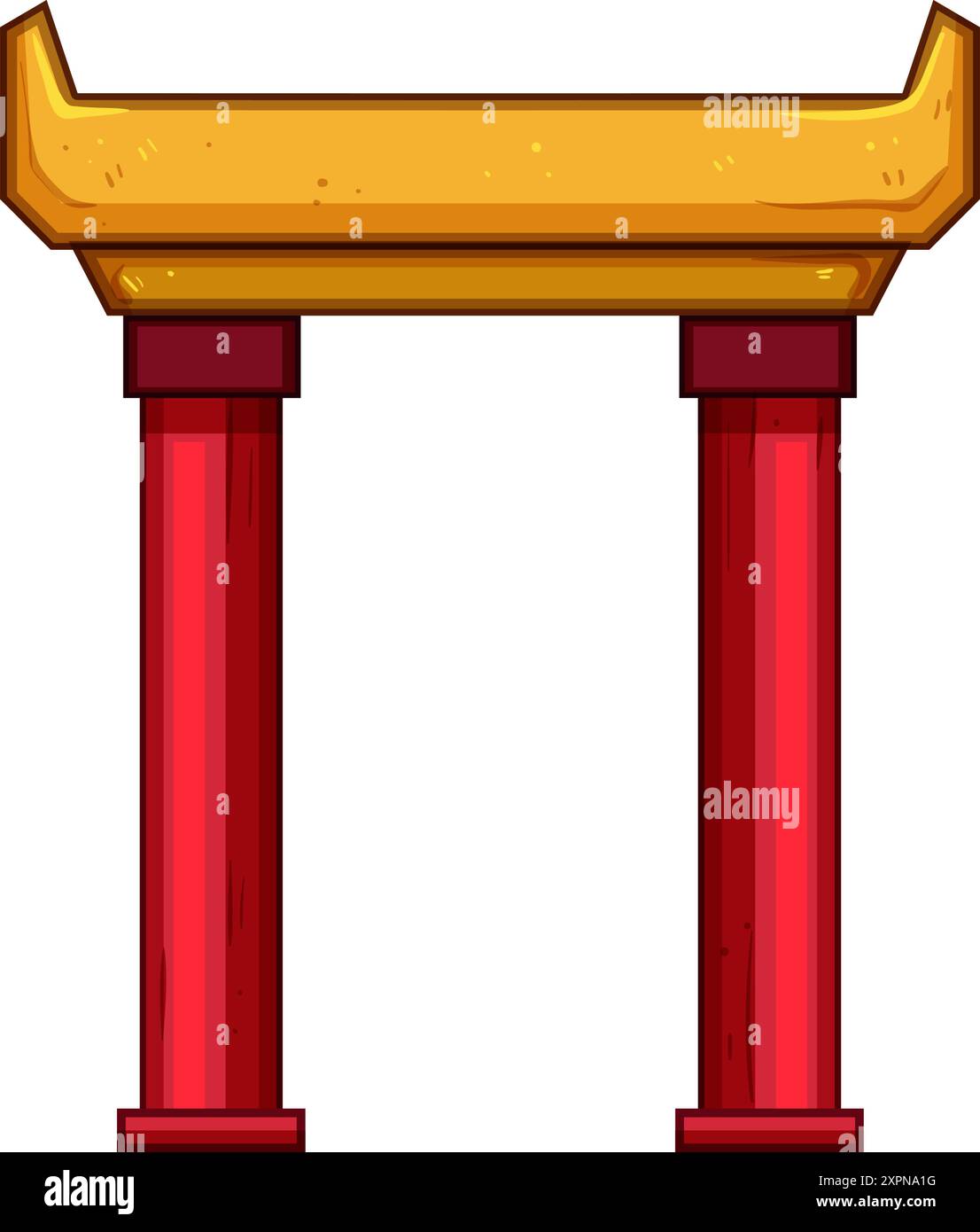 asian pagoda roof cartoon vector illustration Stock Vector Image & Art ...