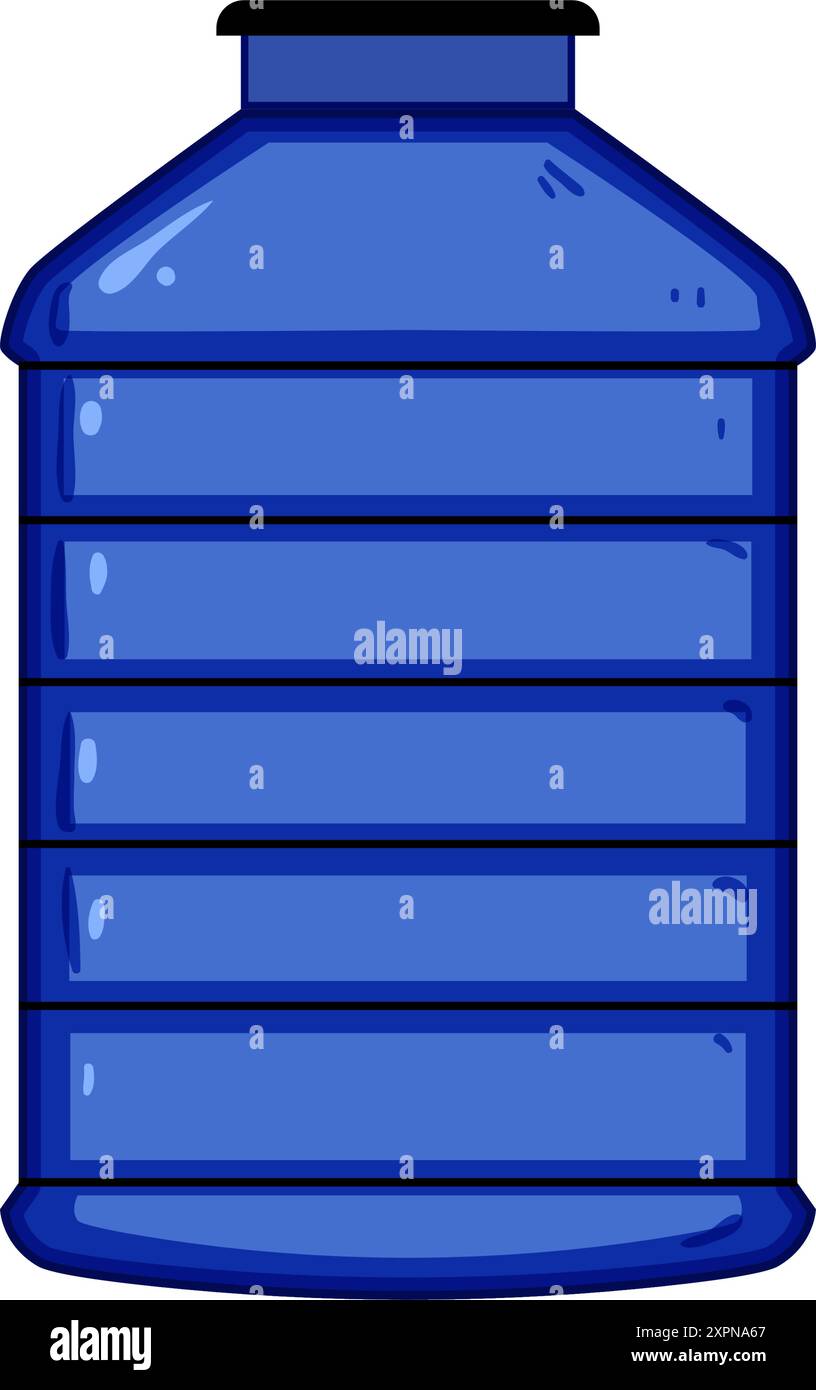 container plastic tank cartoon vector illustration Stock Vector Image ...