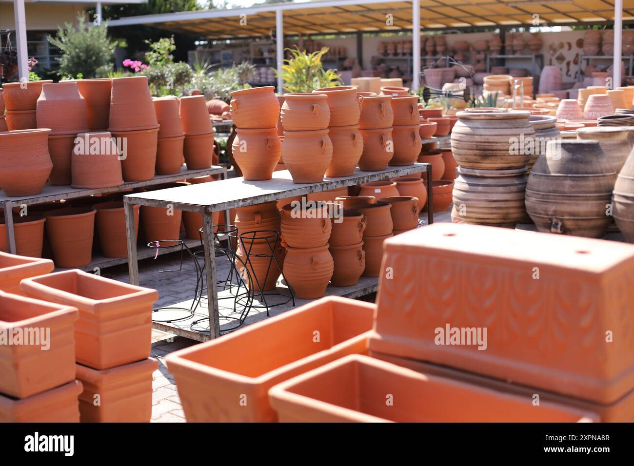 A stack of pottery Stock Photo - Alamy