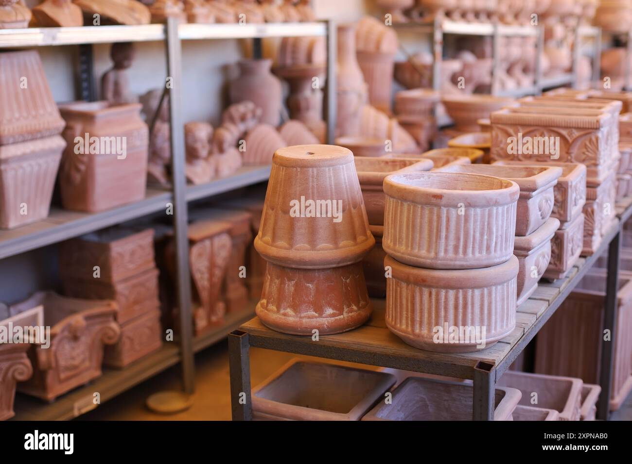 A stack of pottery Stock Photo - Alamy