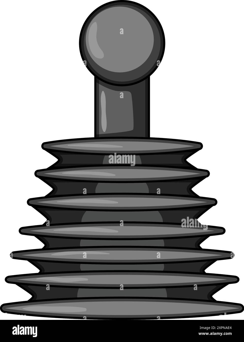 rubber plunger cartoon vector illustration Stock Vector Image & Art - Alamy