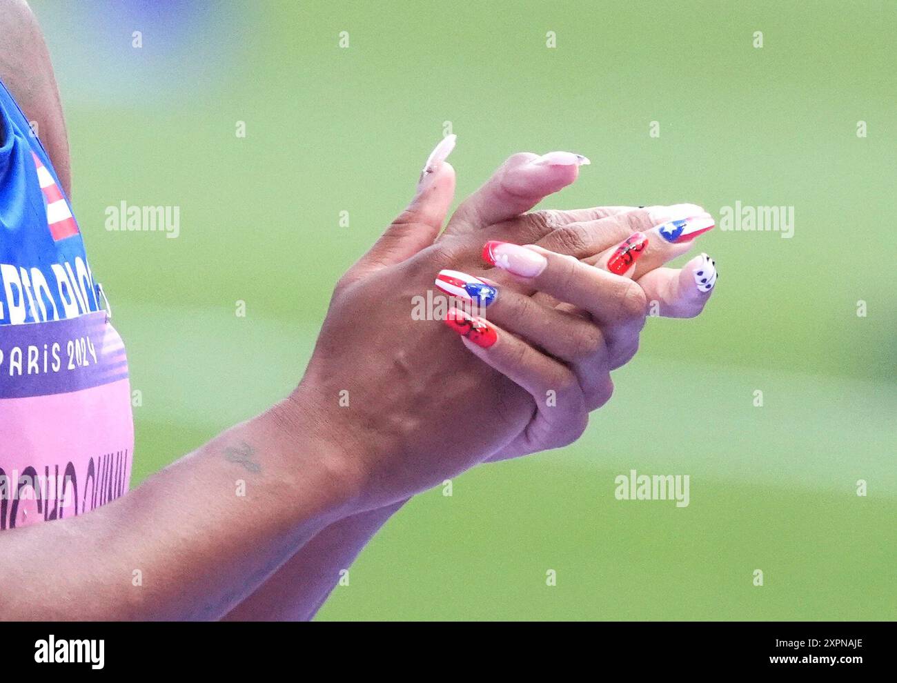Jasmine Camacho-Quinn (PUR) in action in series 100m hurdles women ...