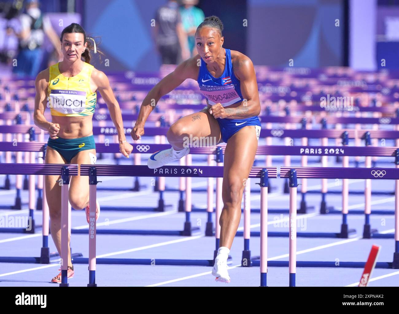 Jasmine Camacho-Quinn (PUR) in action in series 100m hurdles women ...