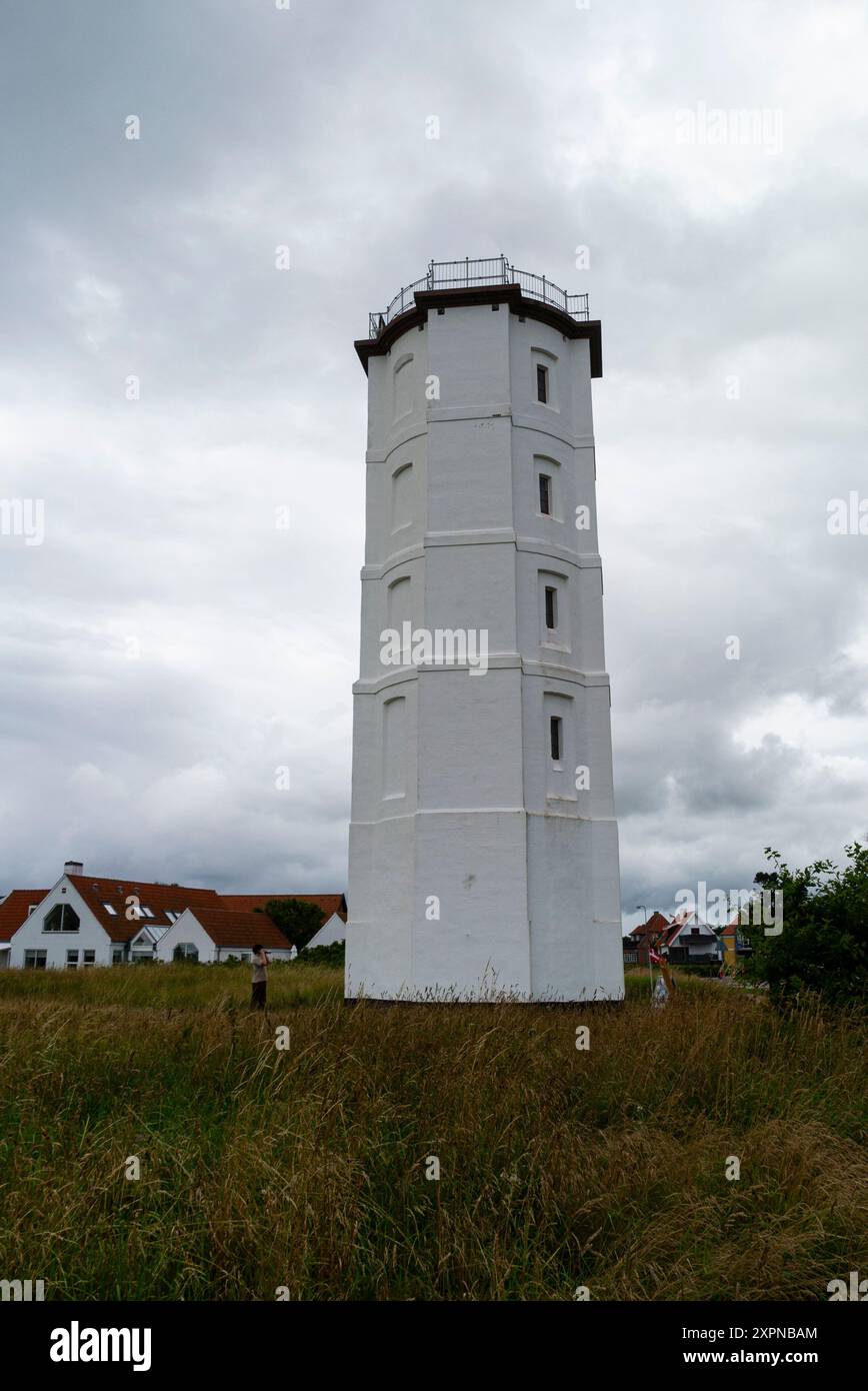 Skagen's White Lighthouse a historic lighthouse in Skagen north Jutland ...