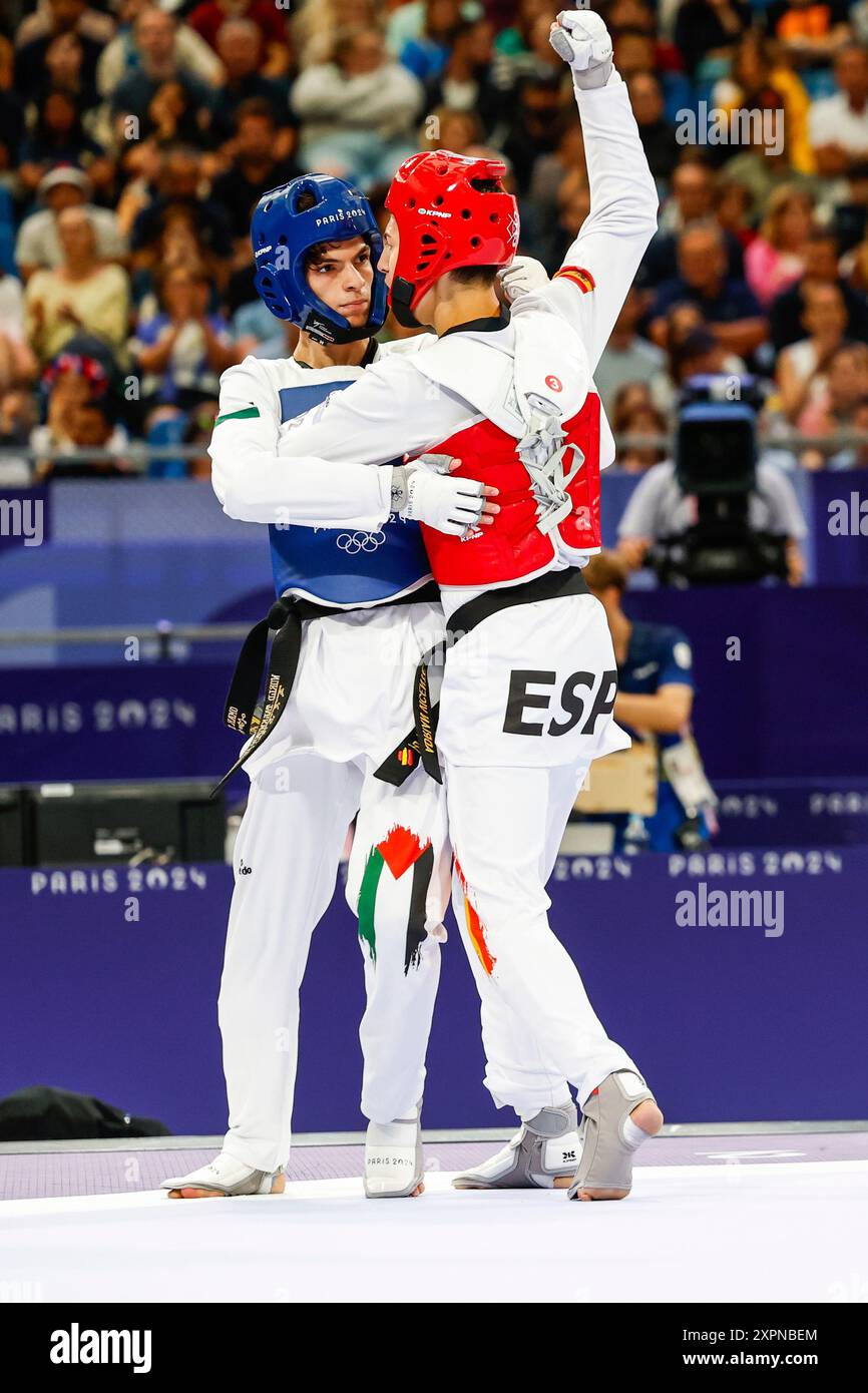 Adrian Vicente Yunta of Spain and Omar Yaser Ismail of Palestine ...