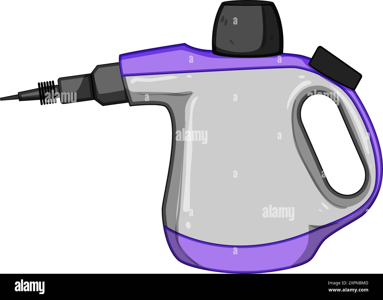 floor steam cleaner cartoon vector illustration Stock Vector Image ...