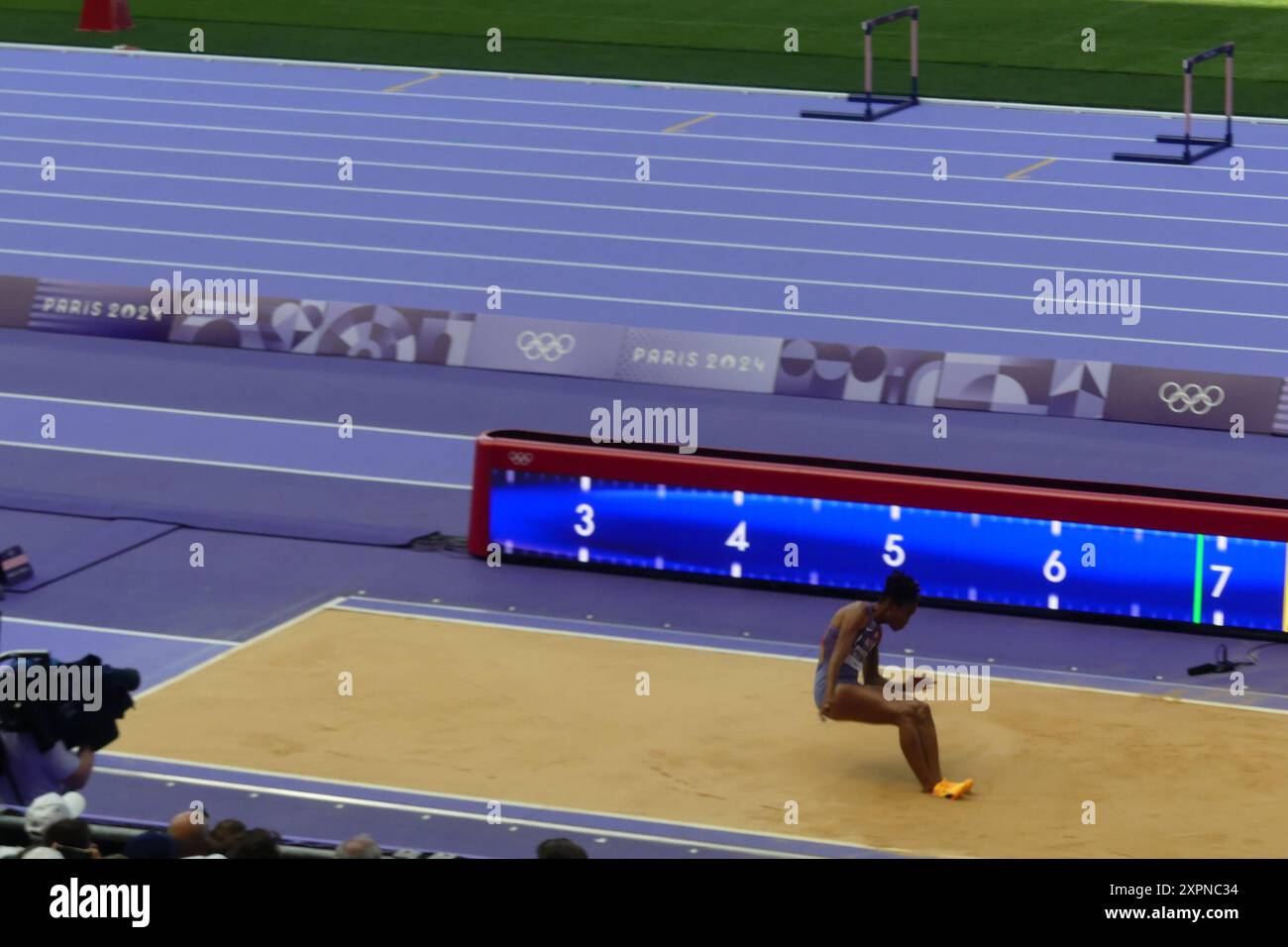 Stade de France, 93200 St Denis, France, Aug 6, 2024. Under intense ...