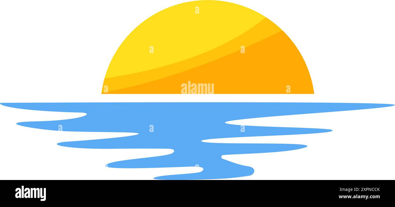 dusk sunset cartoon vector illustration Stock Vector Image & Art - Alamy