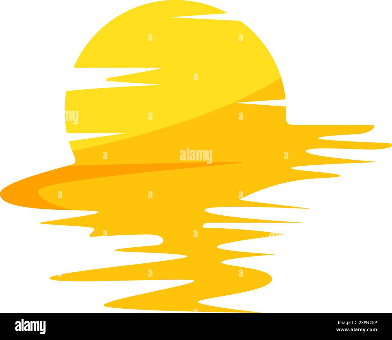 view sunset cartoon vector illustration Stock Vector Image & Art - Alamy