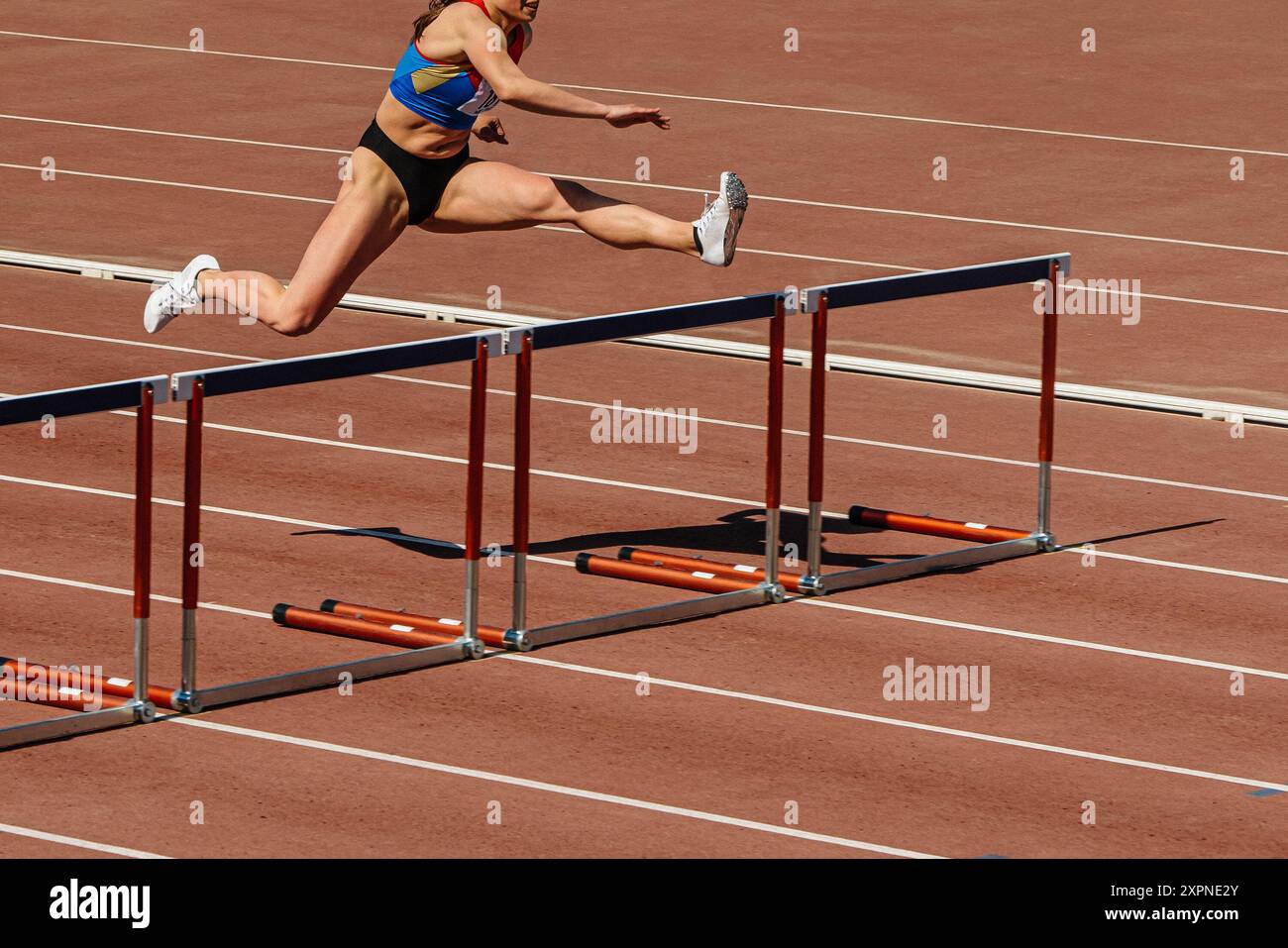 Woman athlete running 100 meter hi-res stock photography and images - Alamy